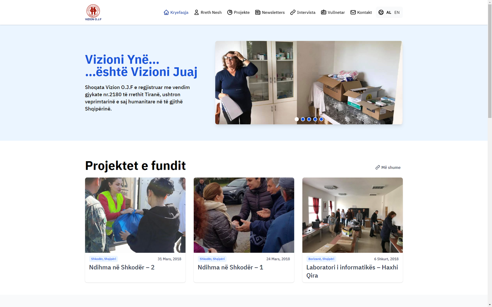 VISION NGO: Helping those in need all over Albania - Albania Tech